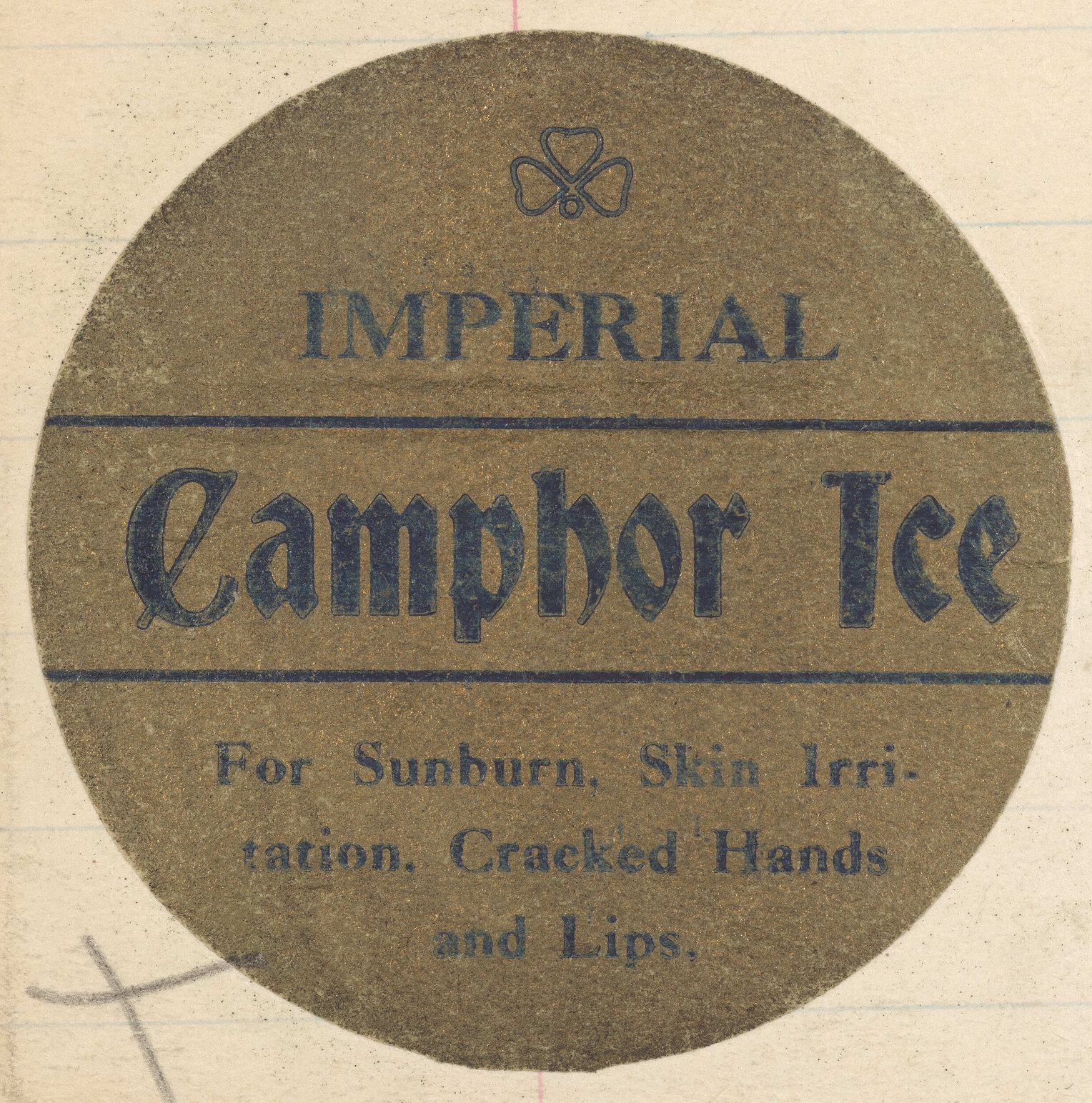 "Imperial Camphor Ice" | Hocken Digital Collections