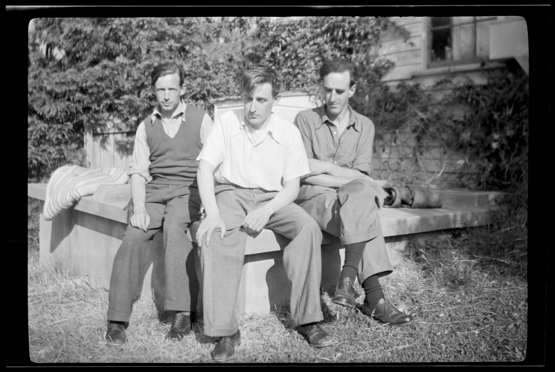 James K. Baxter, Basil Dowling, Charles Brasch | Hocken Digital Collections