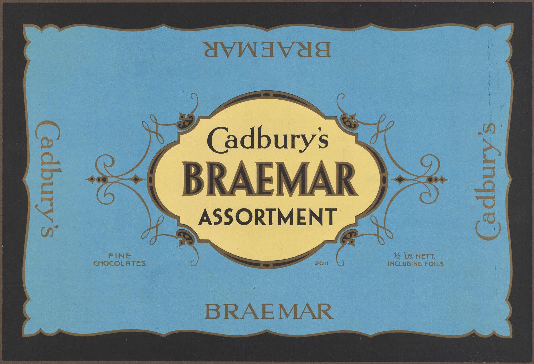 Cadbury's Braemar Assortment [label] | Hocken Digital Collections