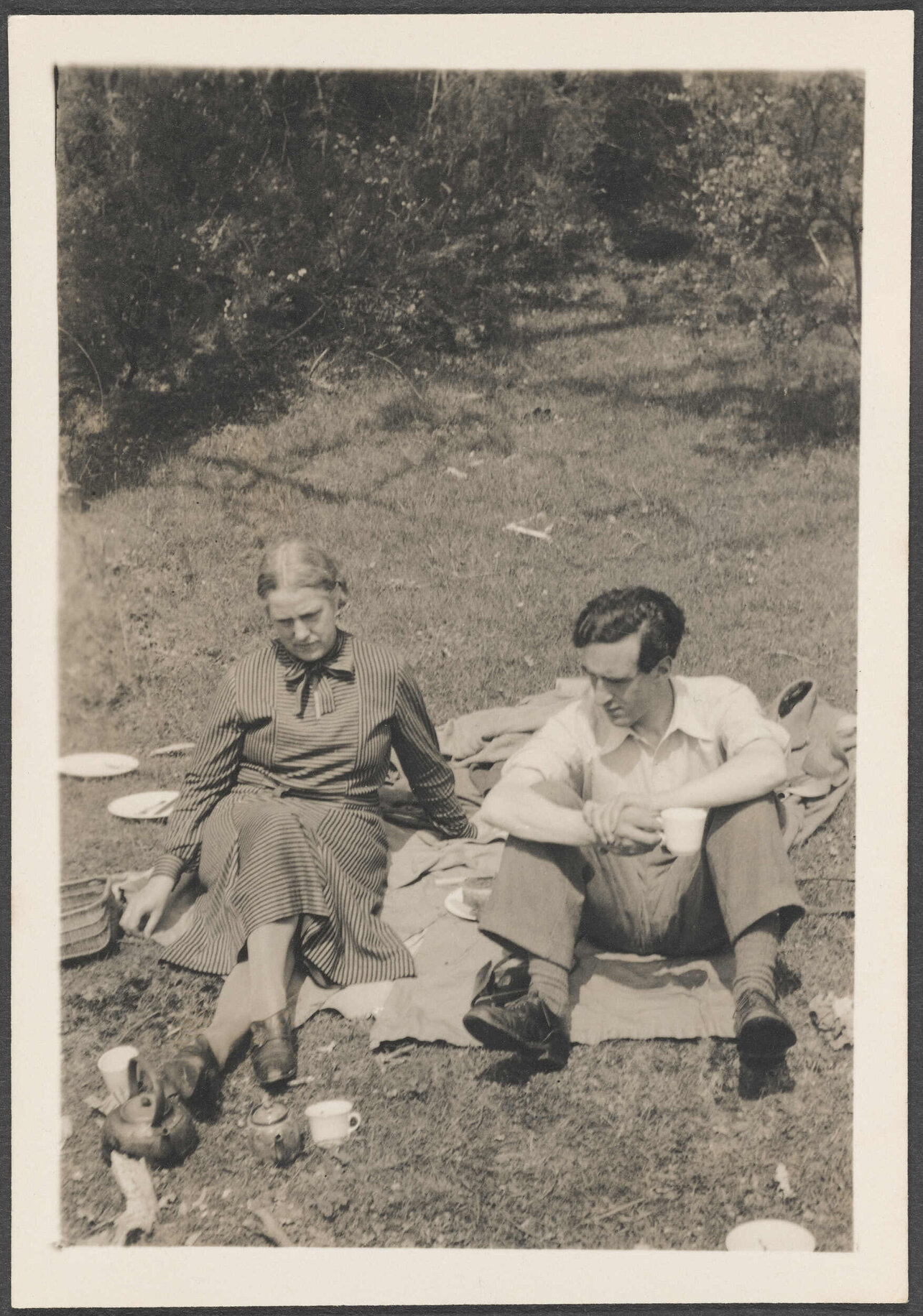 Charles Brasch and Evelyn Polson-Page at Chagford | Hocken Digital ...