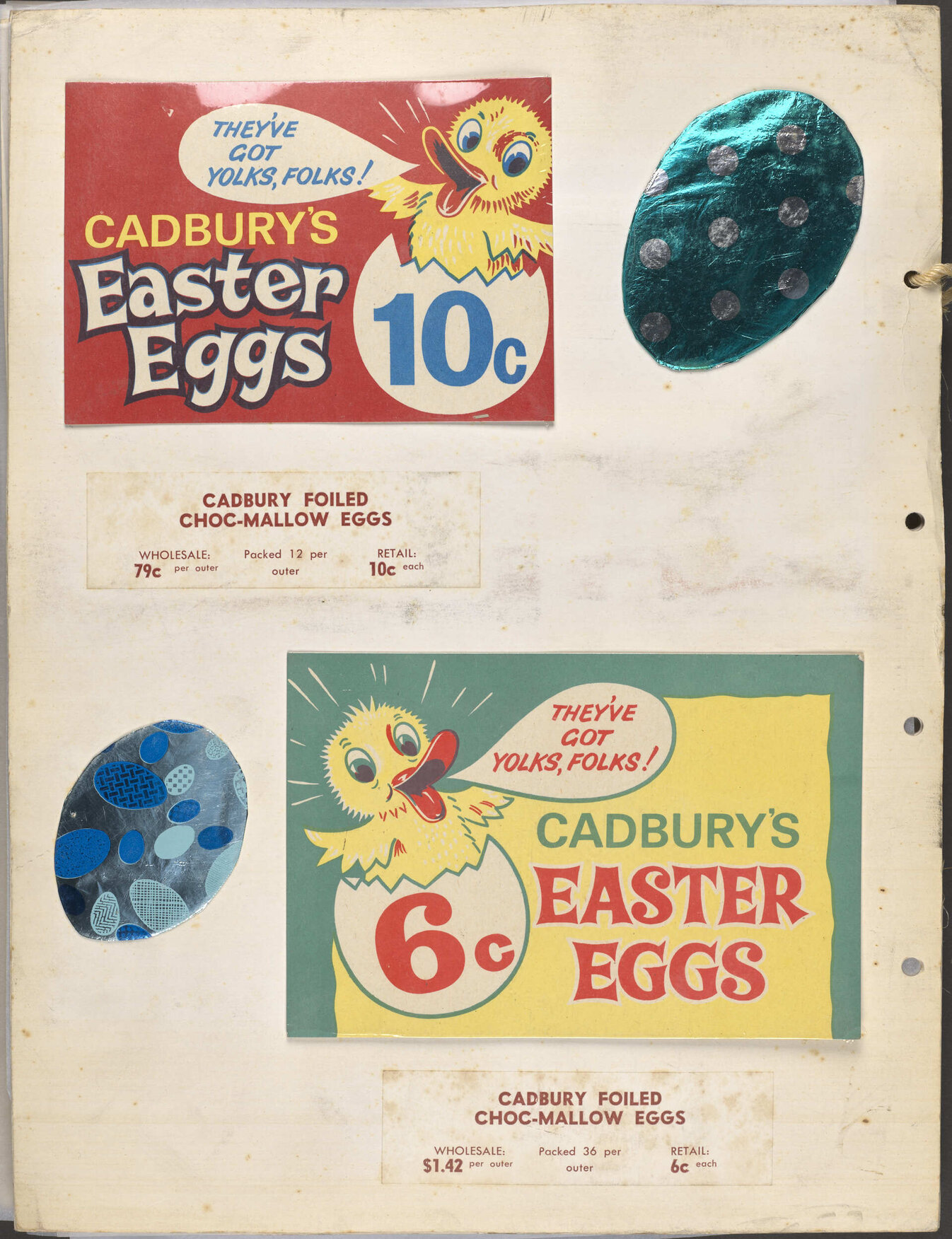 Cadbury Foiled Choc-Mallow Eggs | Hocken Digital Collections