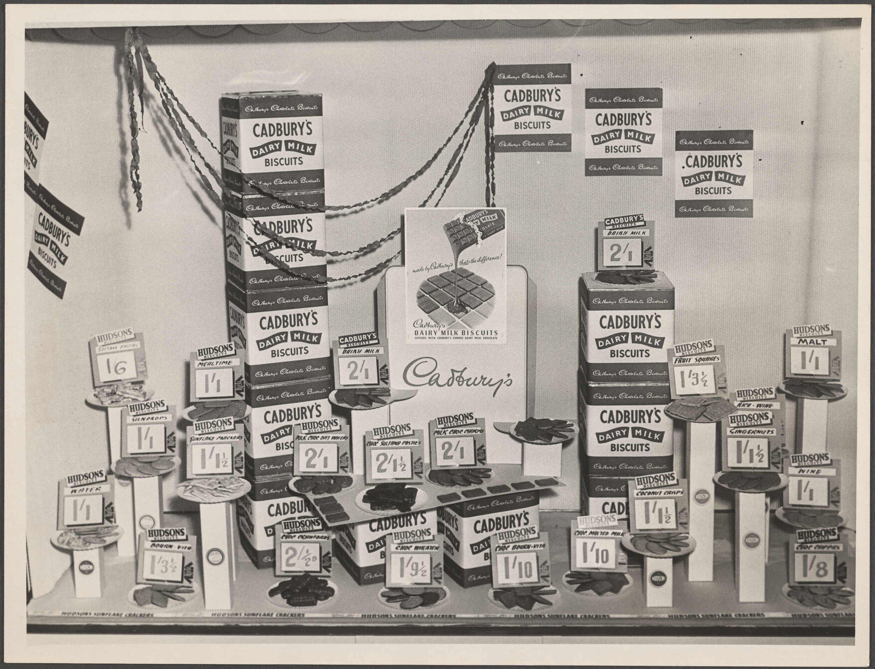 Cadbury Fry Hudson biscuit display layout | Hocken Digital Collections